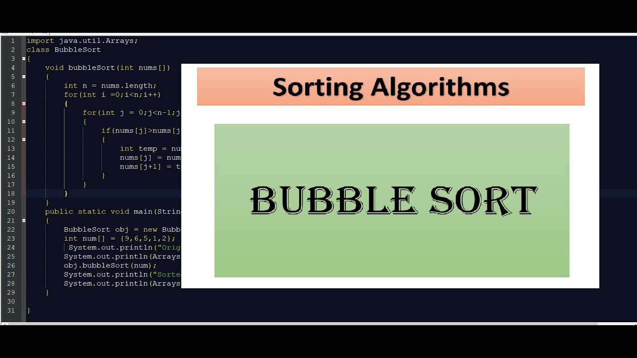 Bubble Sort Algorithm Programming Code With Concept Youtube
