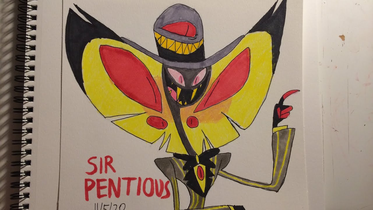 Drawing Sir Pentious From Hazbin Hotel 2 Youtube