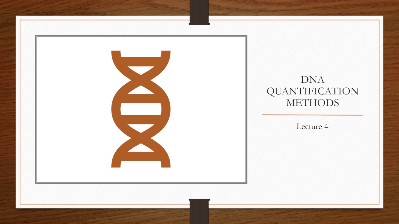 Dna Quantification Methods Youtube