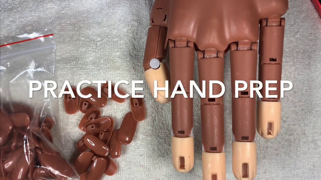 Acrylic Nails Practice Hand Prep Youtube