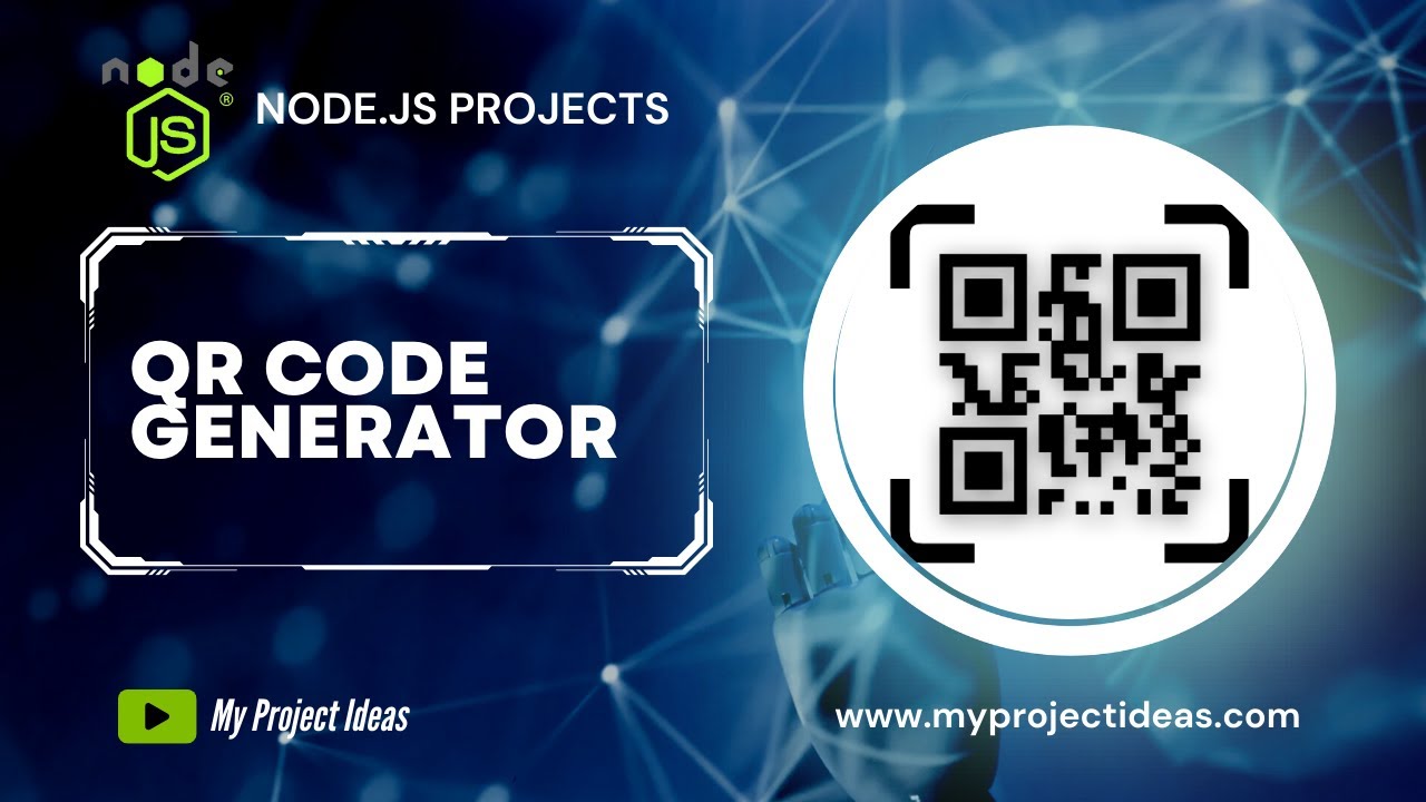 Qr Code Generator Using Node Js Node Js Projects Youtube
