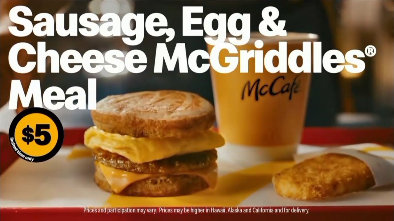 Mcdonald S Sausage Egg Cheese Mcgriddles Meal Commercial 2025