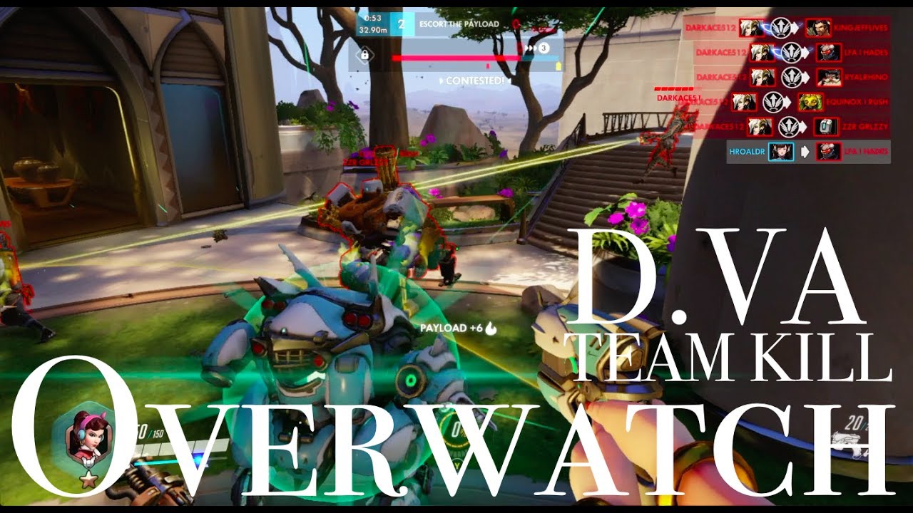Dva Team Kill Xbox One Elgato Hd60 Overwatch Youtube