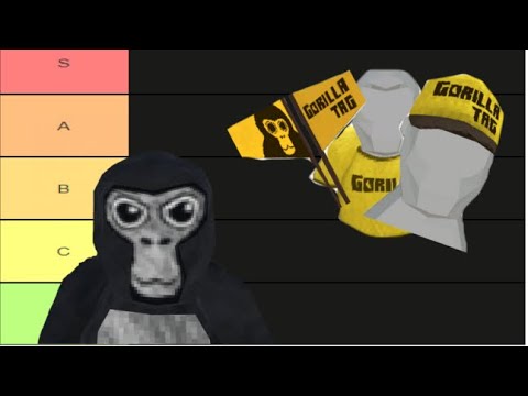 Gorilla Tag Cosmetics Tier List Part 1 Youtube