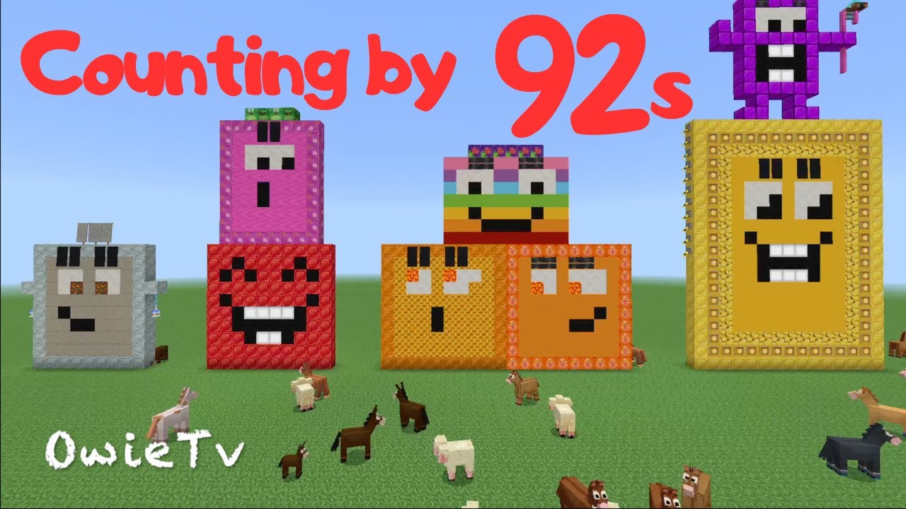 Counting By 92s Song Minecraft Numberblocks Skip Counting Songs For