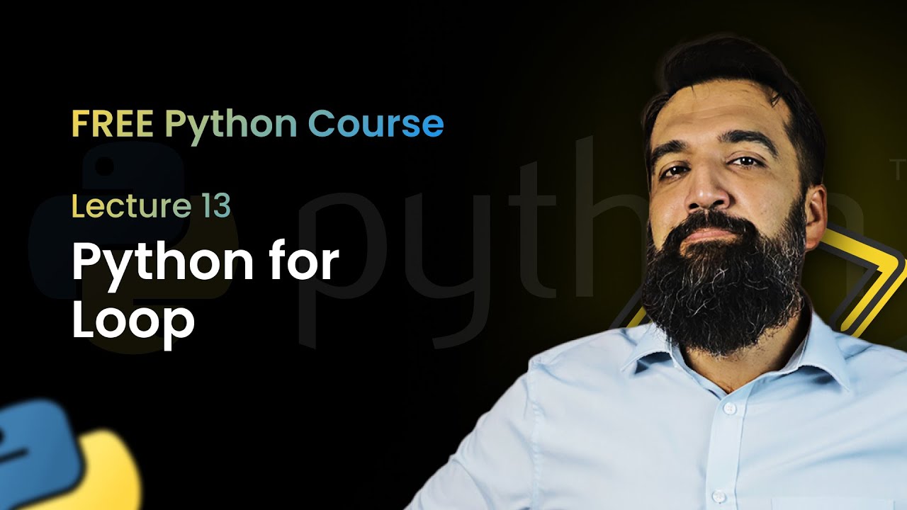 Python For Loop Python Programming Class 13 Youtube