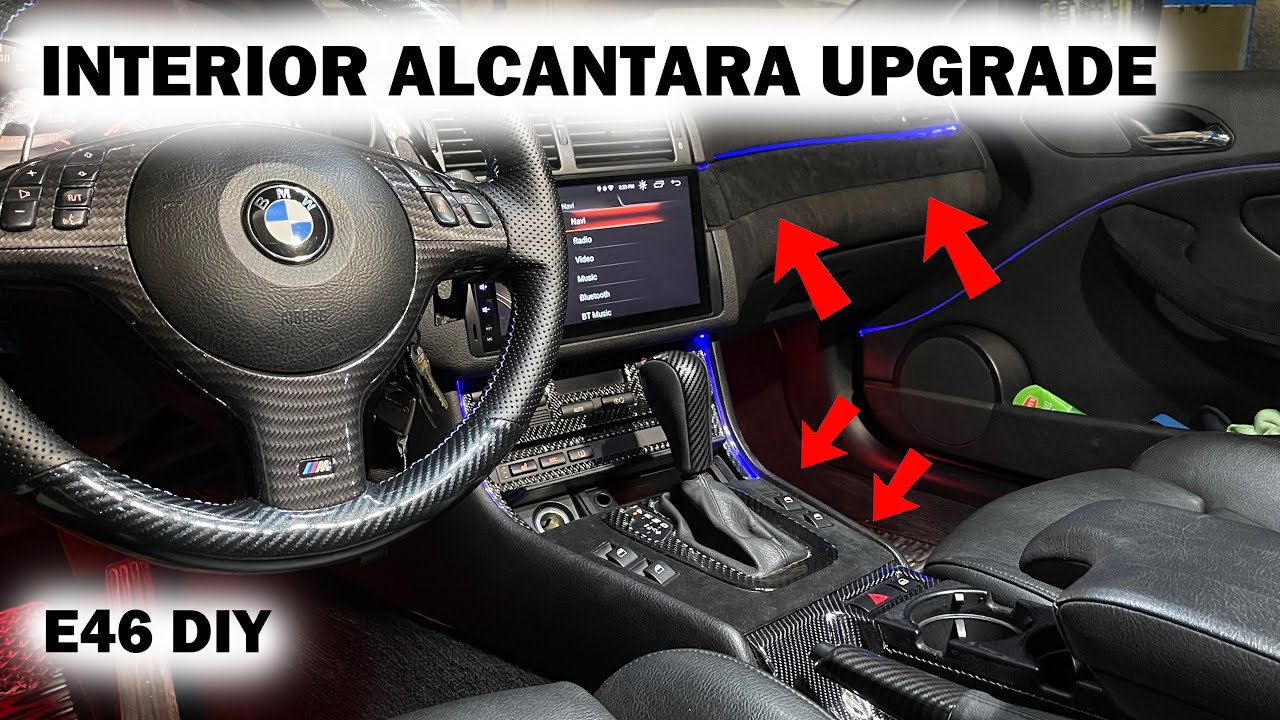 Bmw E46 Custom Interior Amazon Ushtiger Car Steering Wheel Cover