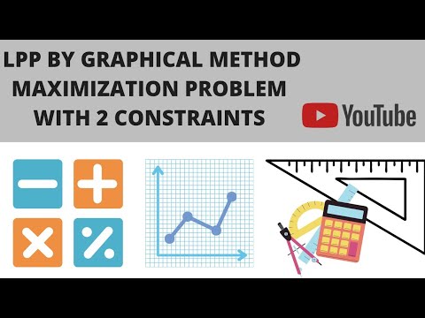 Lpp Graphical Method Maximization Problem With Two Constraints