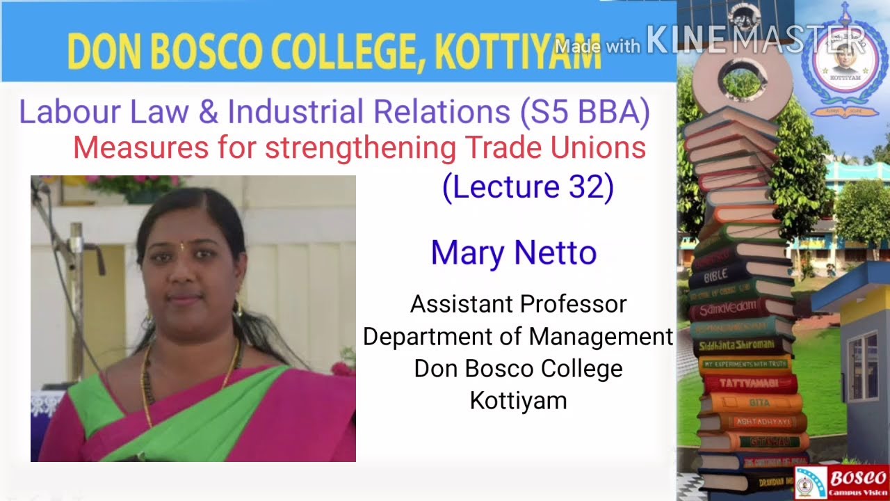 Labour Law Industrial Relations Lecture 32 Measures For