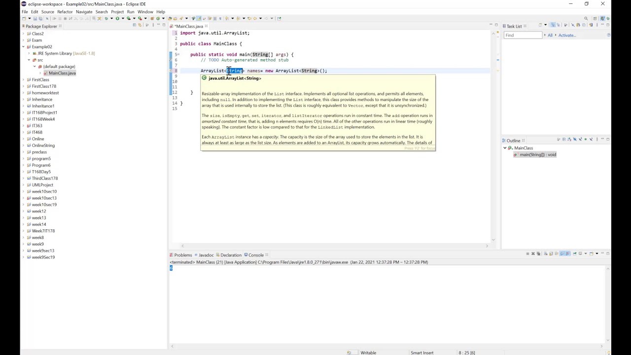 How To Create An Arraylist Of Integers Arraylist In Java Tutorial