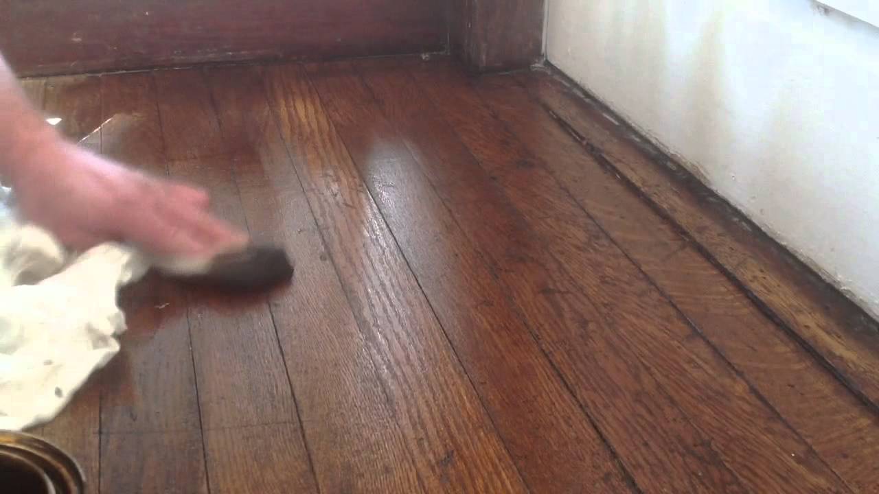 Staining Old Hardwood Floors