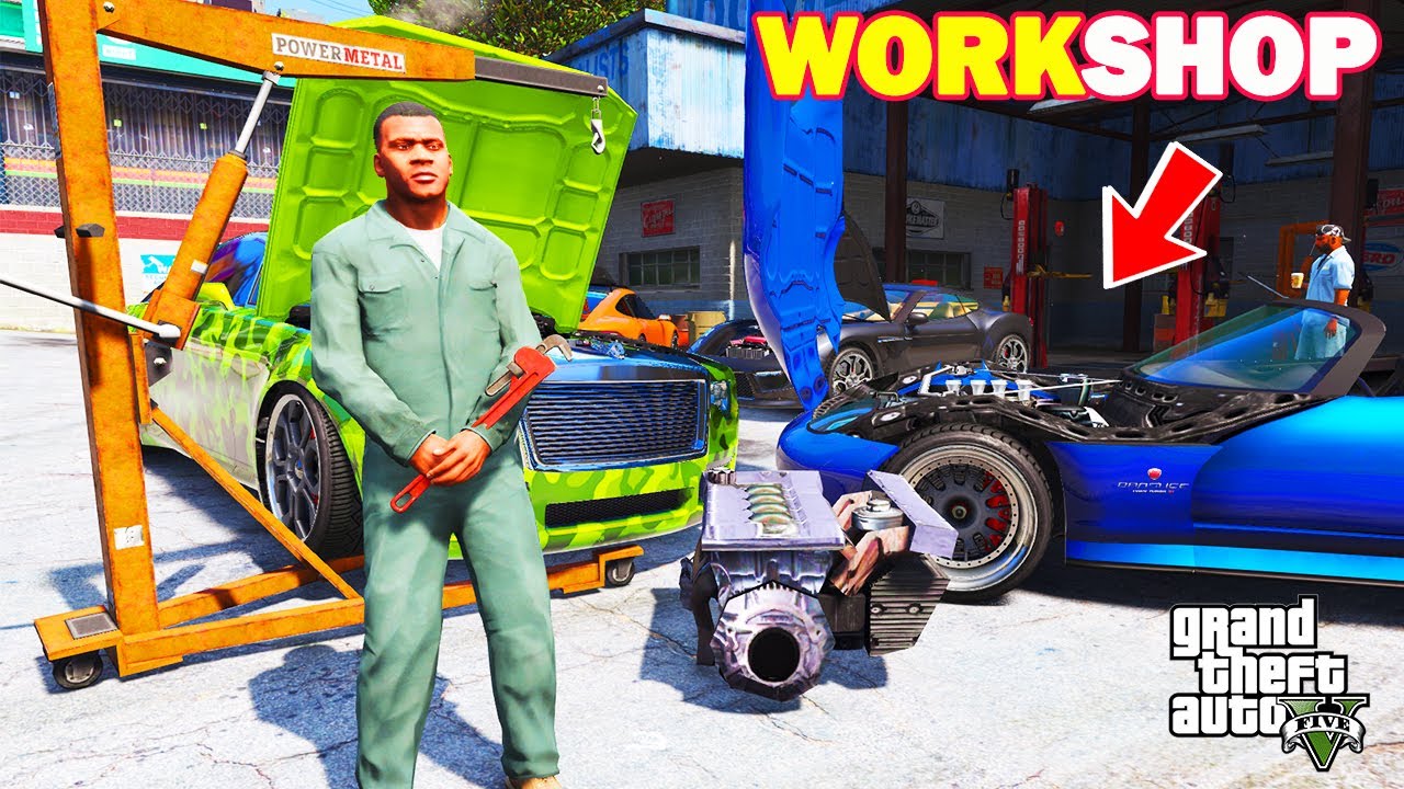 Franklin Bring Most Rare And Expensive Cars In His Workshop In Gta 5