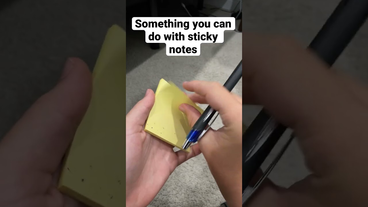 Sticky Note Hack Youtube
