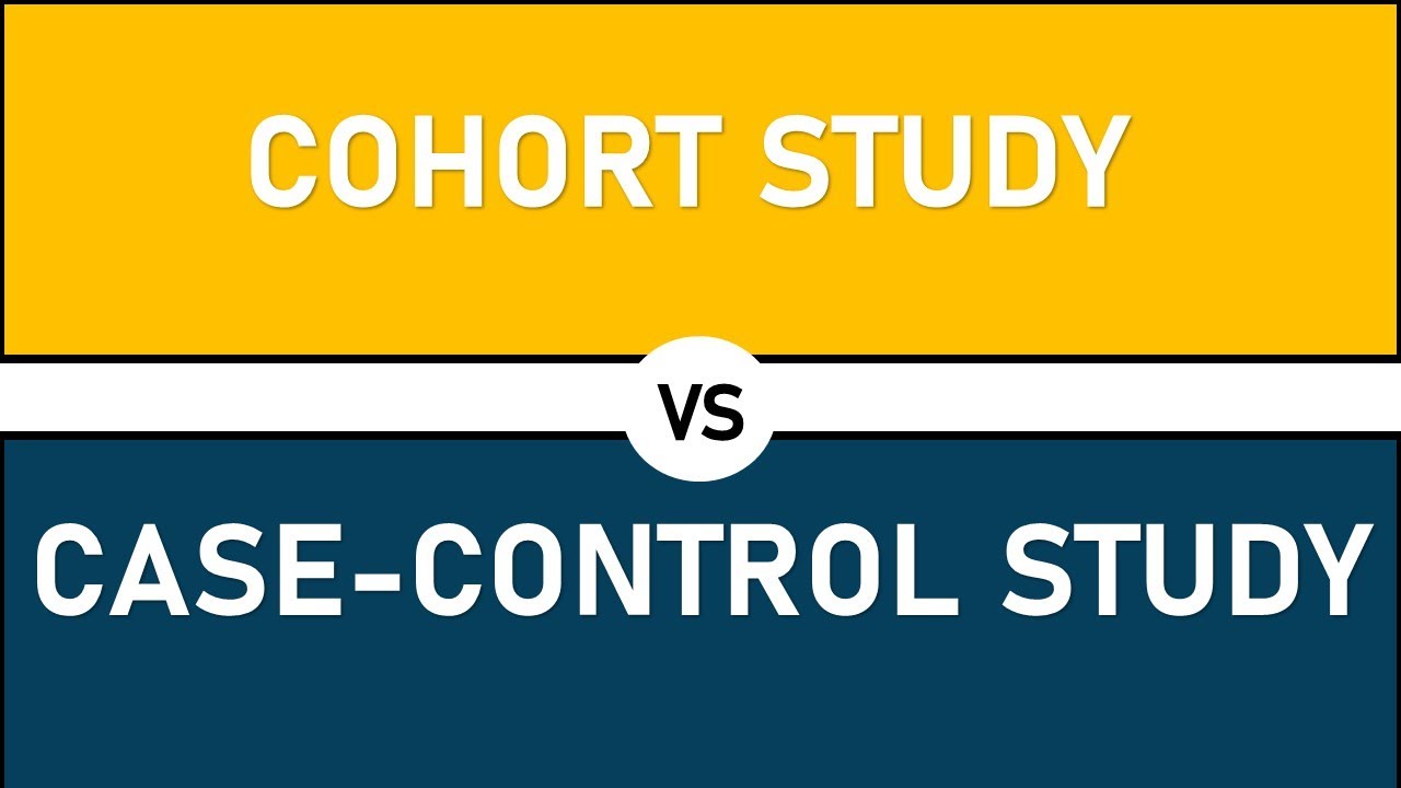 Difference Between Cohort And Case Control Studies Youtube