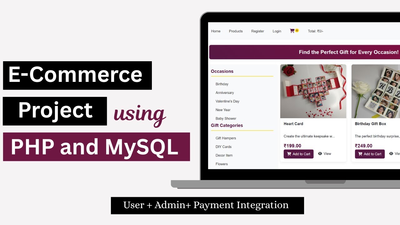 Php And Mysql E Commerce With User Admin Razorpay Payment