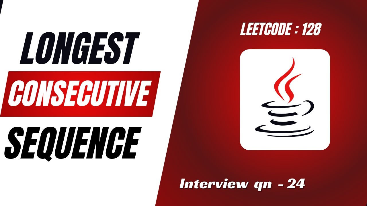 Longest Consecutive Sequence Leetcode 128 Java Tamil Youtube