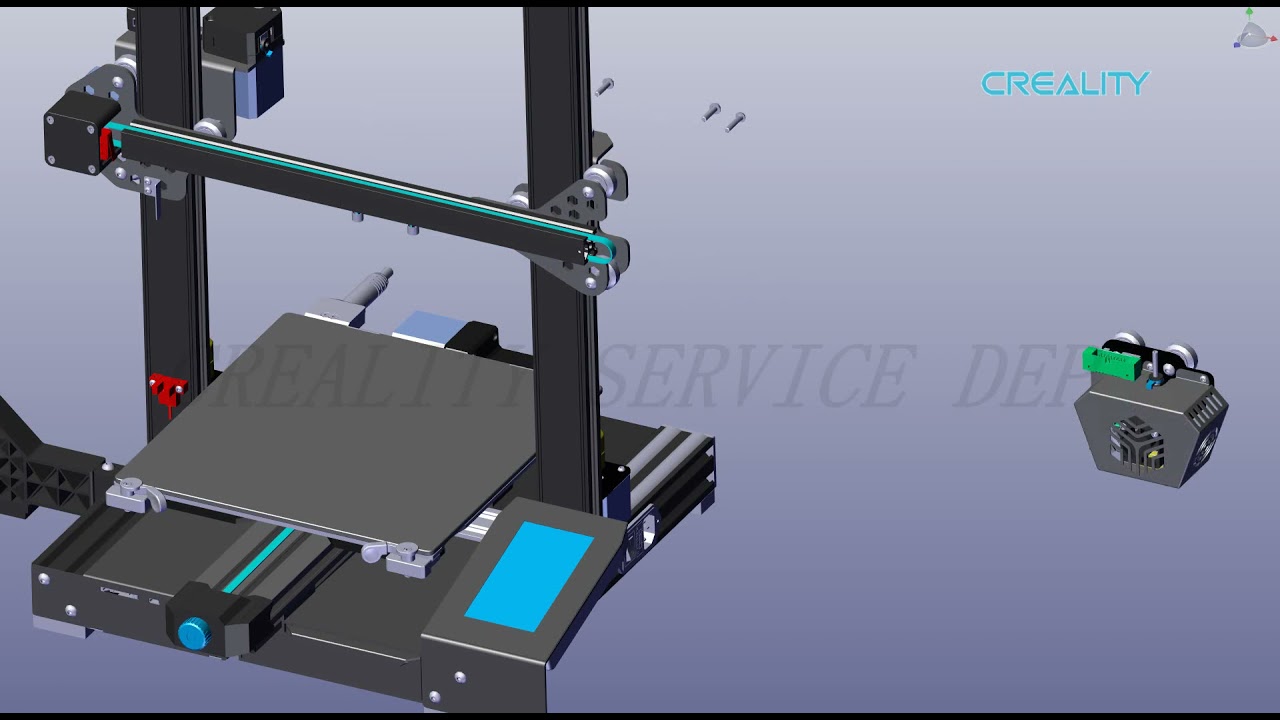 Service Tutorial Cr 6 Se Replace X Axis Belt Youtube
