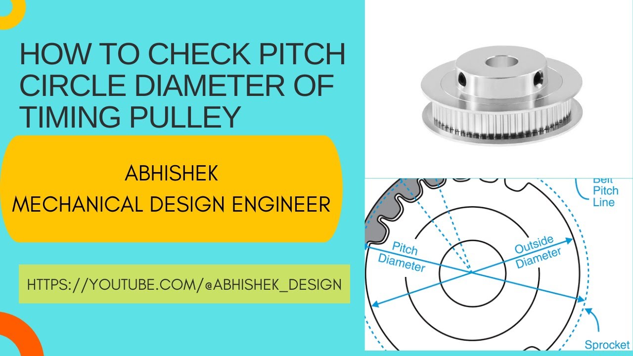 How To Check Pitch Circle Diameter Of Timing Pulley Pcd Mechanical