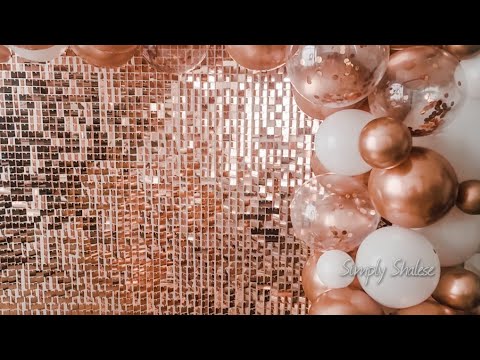Diy Sequin Shimmer Backdrop Quick And Easy Youtube