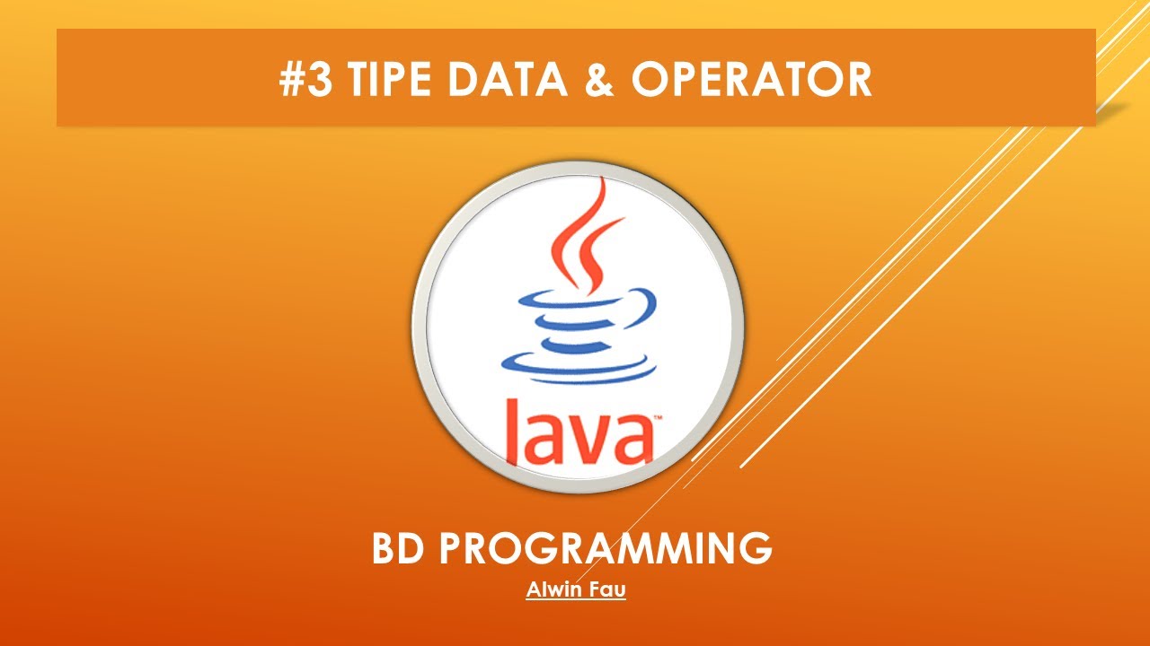 3 Tipe Data Dan Operator Java Netbeans Youtube