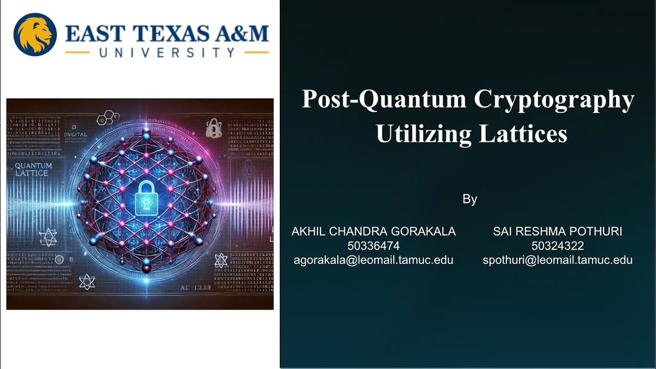 Post Quantum Cryptography Utilizing Lattices Youtube