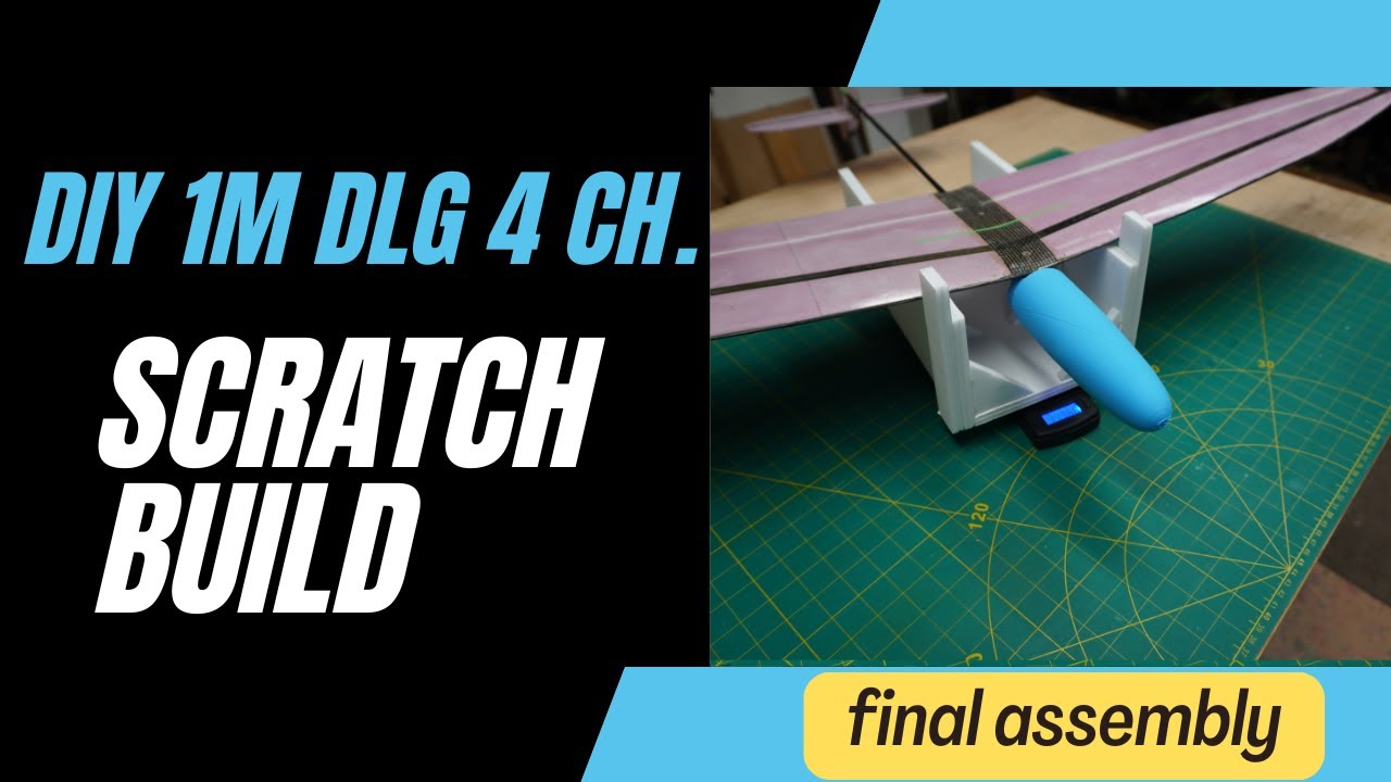How To Make A F3k Dlg Glider Final Assembly Youtube