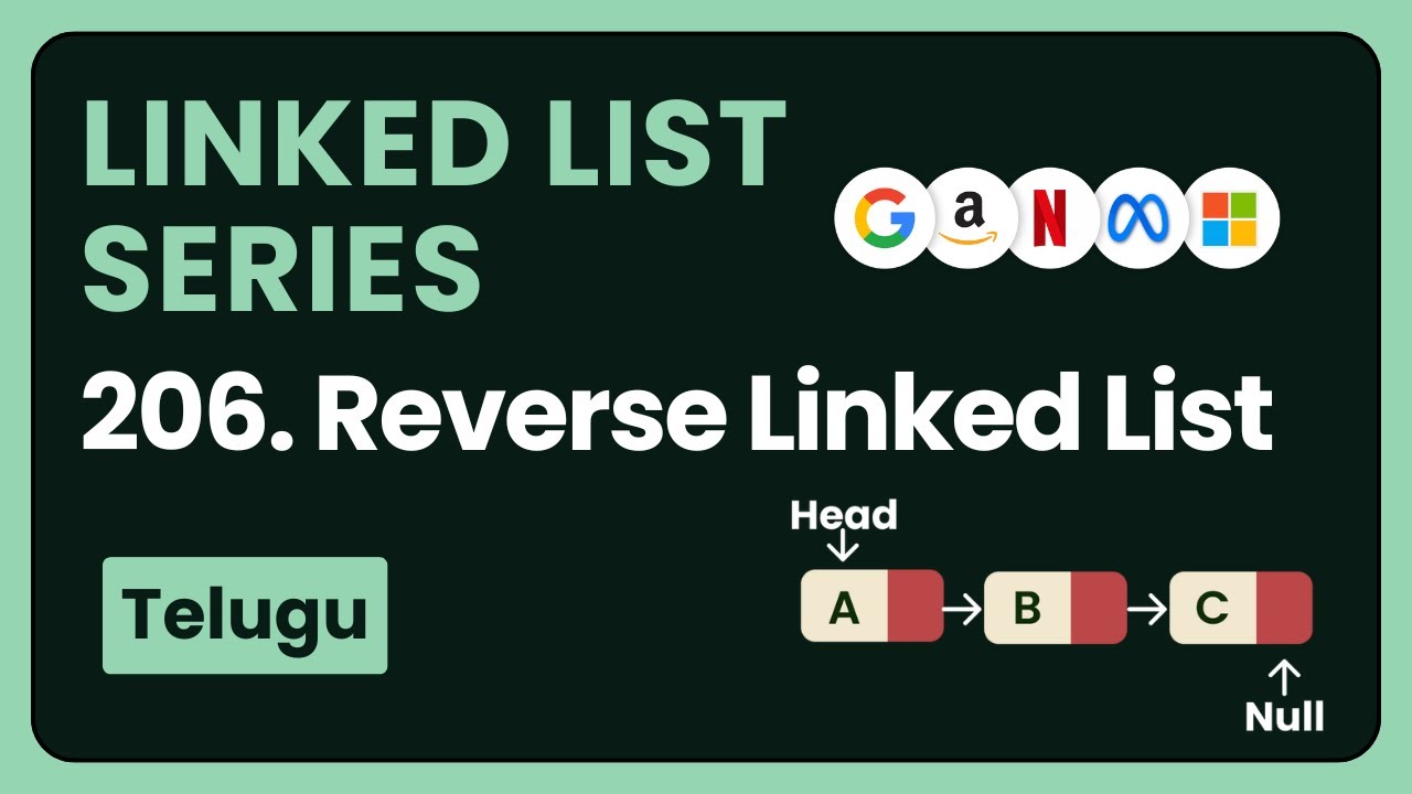Reverse Linked List In Python Youtube