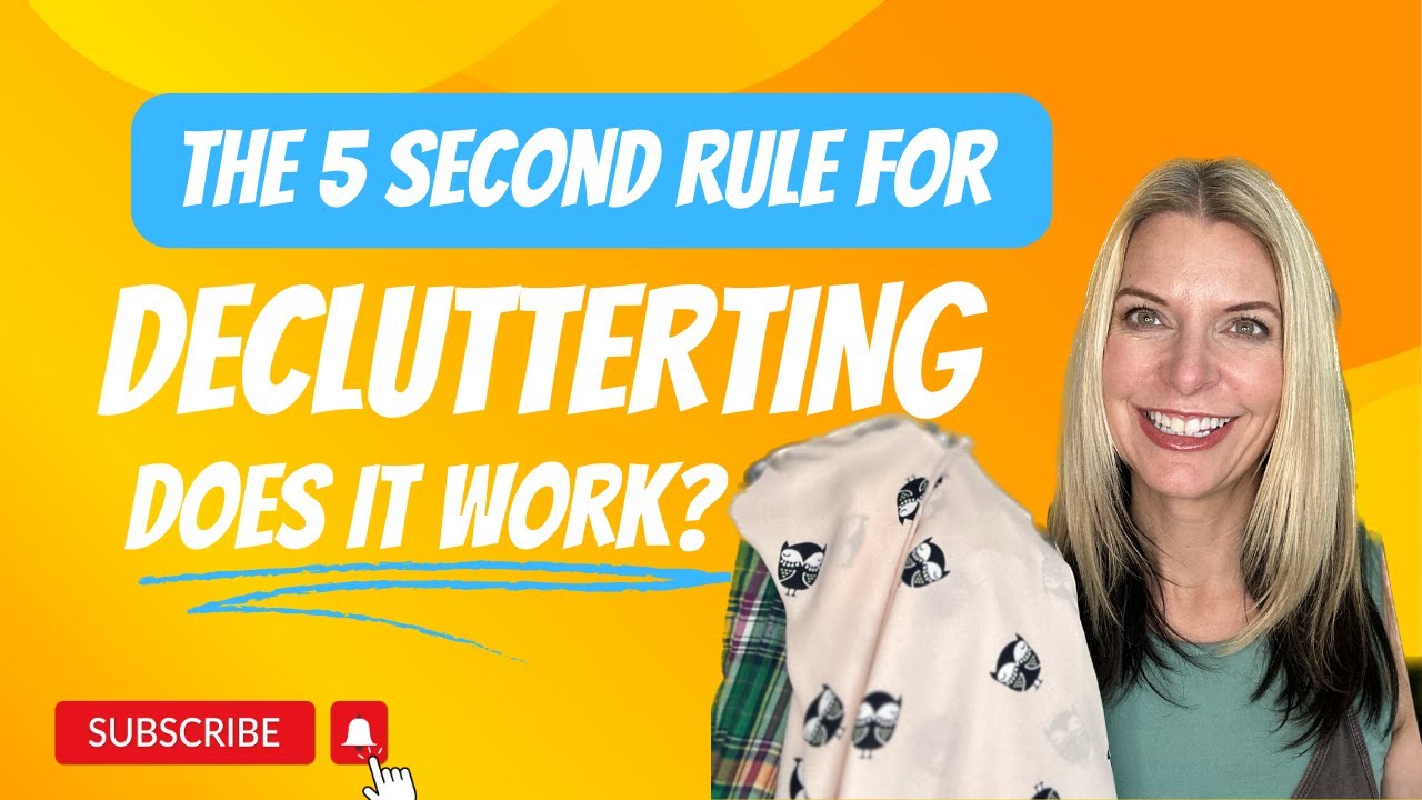 I Used The 5 Second Rule To Declutter My Closet Youtube