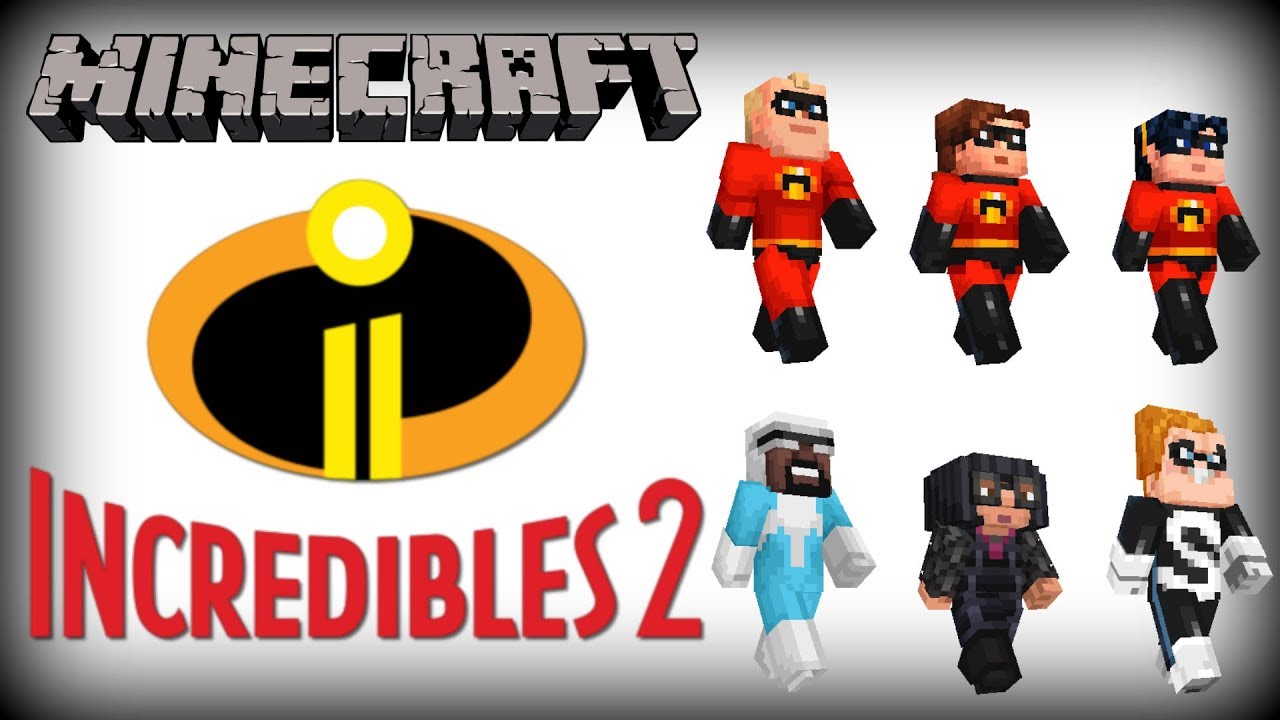 Minecraft The Incredibles Skin Pack Review Xbox Ps4 Switch Pe Youtube