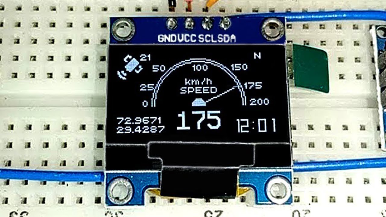 Diy Speedometer Using Gps Module Arduino Oled 40 Off