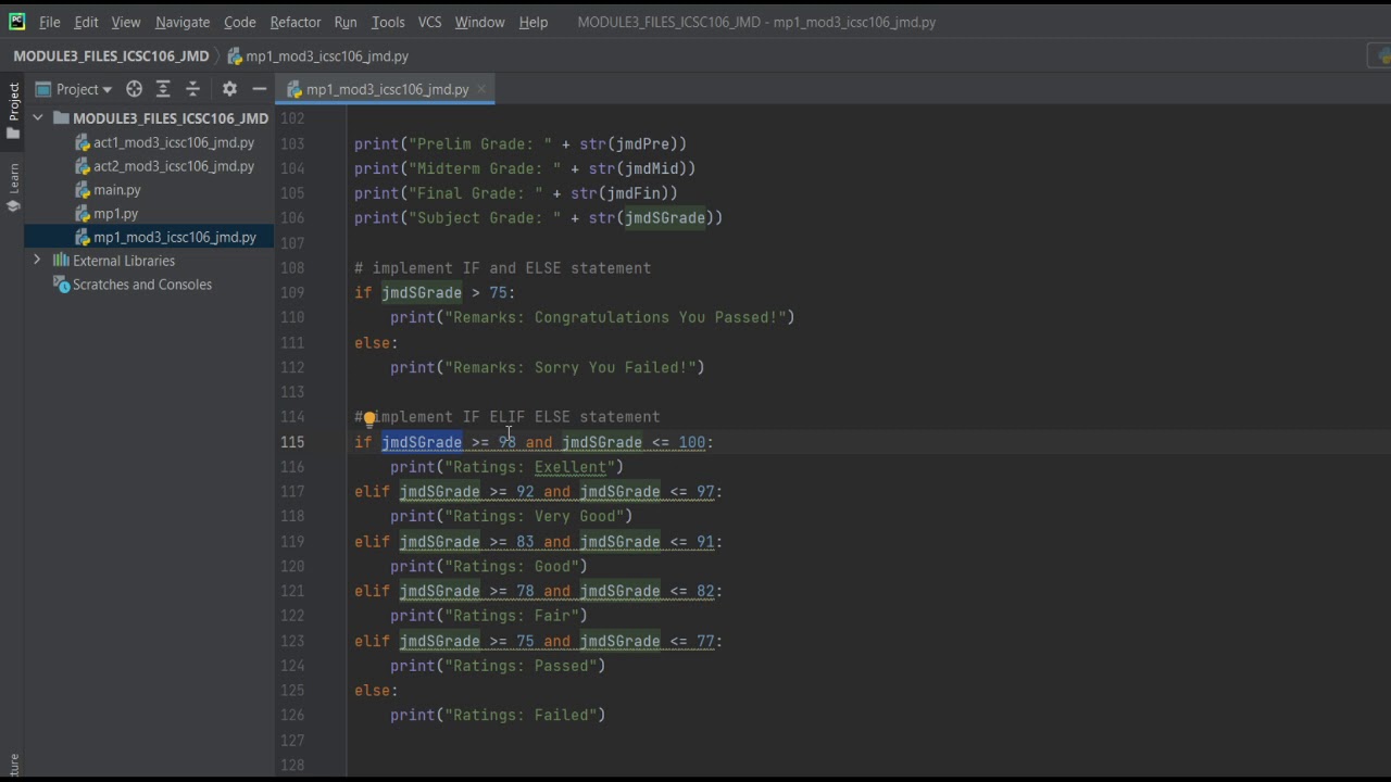 Python Grading System User Input Youtube