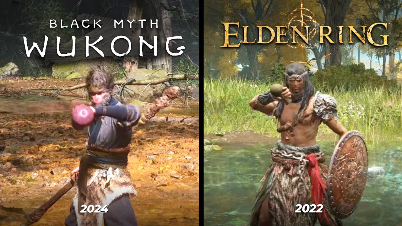 Black Myth Wukong Vs Elden Ring Details And Physics Comparison Youtube