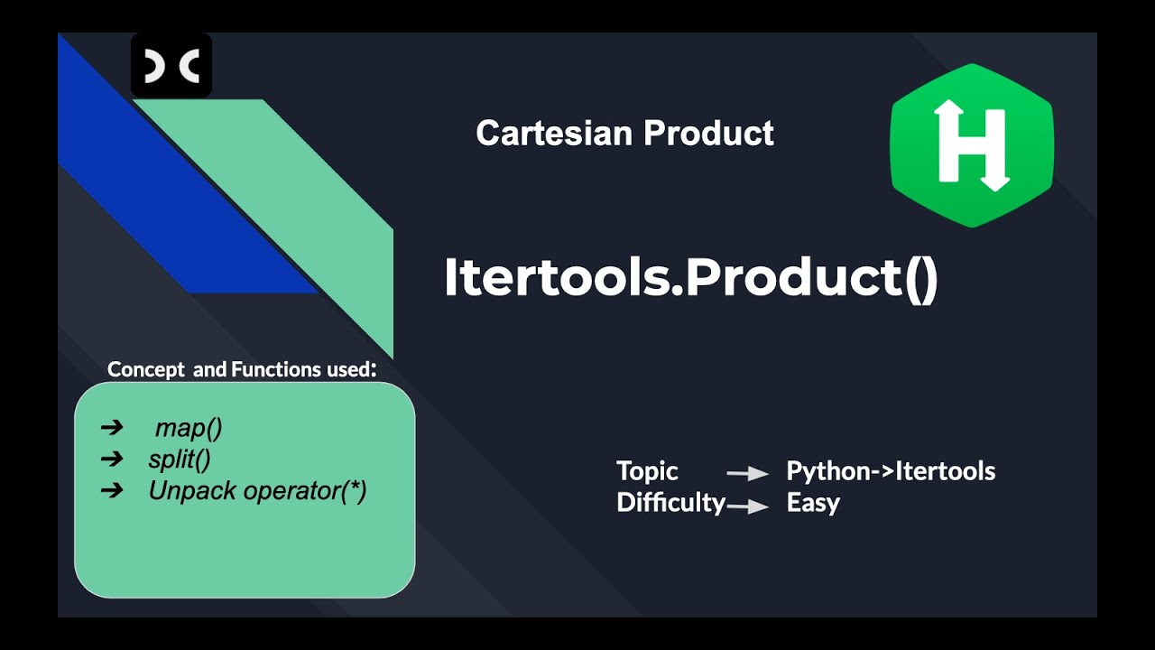 Product Function In Python Hackerrank Python Itertools Youtube