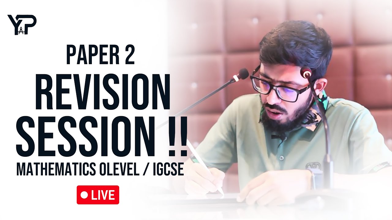 Mathematics Full Revision Session Paper 2 Sir Yousuf Panwala