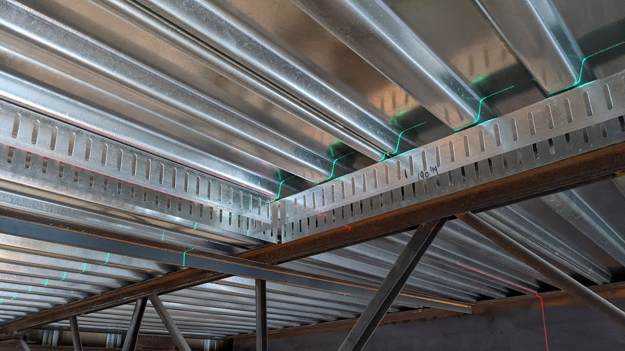 Install Top Track Steel Stud Wall With Doors Windows Youtube