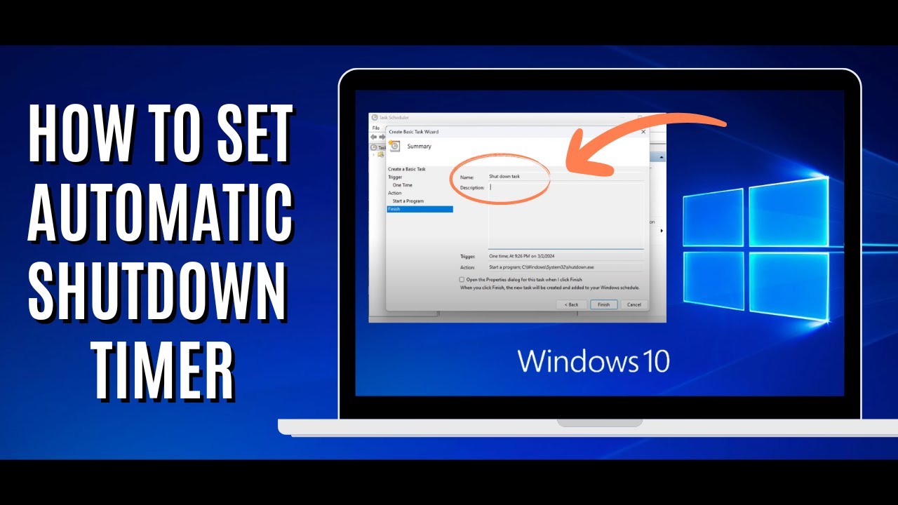 How To Set Auto Shutdown Timer In Windows 10 Easy Method Youtube