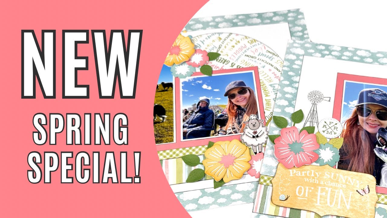 Double Scrapbook Layout Featuring The New Spring Special Youtube