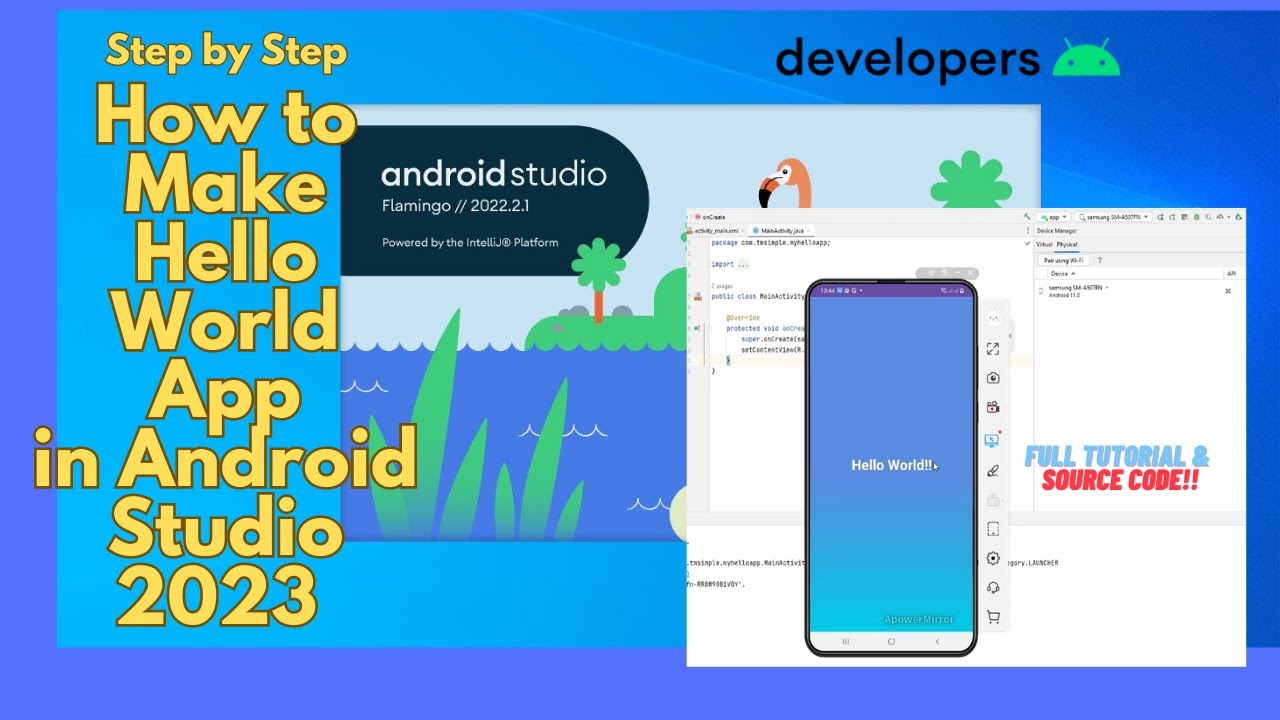 Creating First Application In Android Studio In 2023 For Beginners