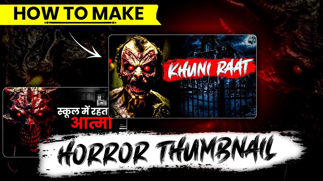 How To Make Horror Thumbnail Horror Video Thumbnail рџ ґрџ ї Part 2 Youtube