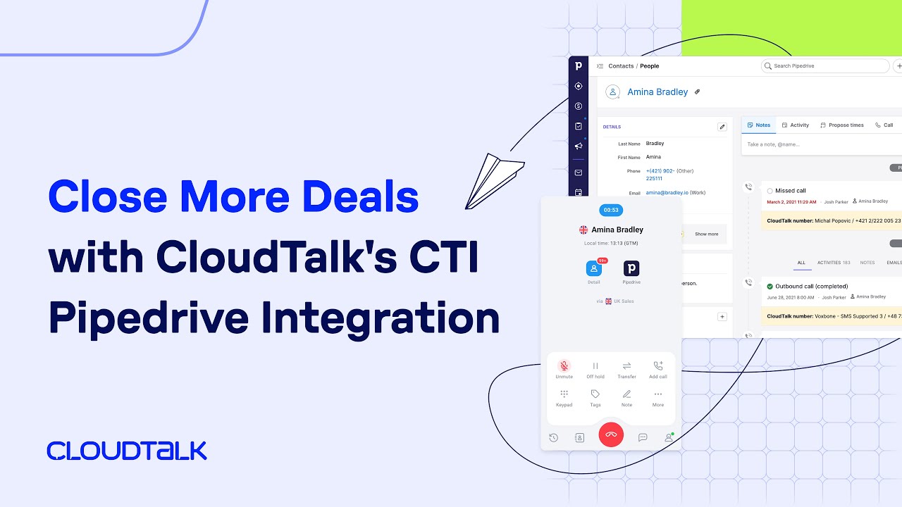 Pipedrive Cloudtalk Integration Overview Youtube