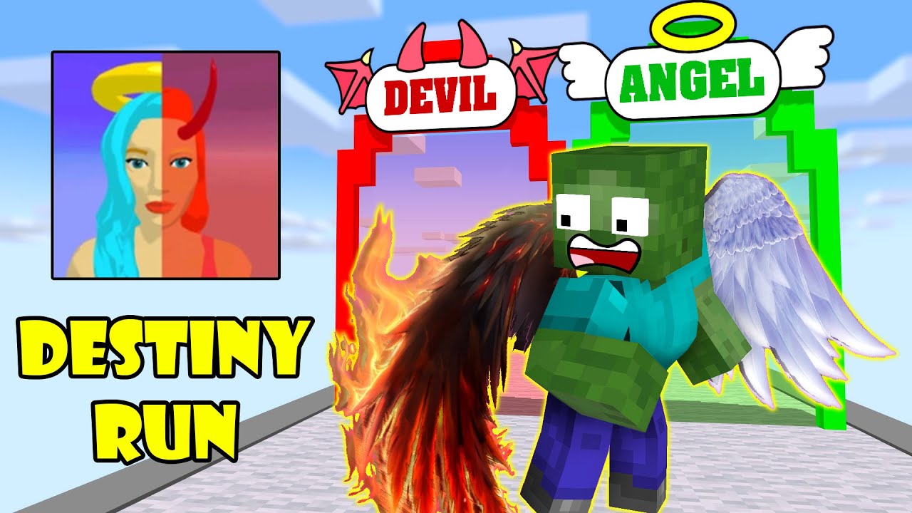 Minecraft Mobs Destiny Run Challenge Minecraft Animation Youtube