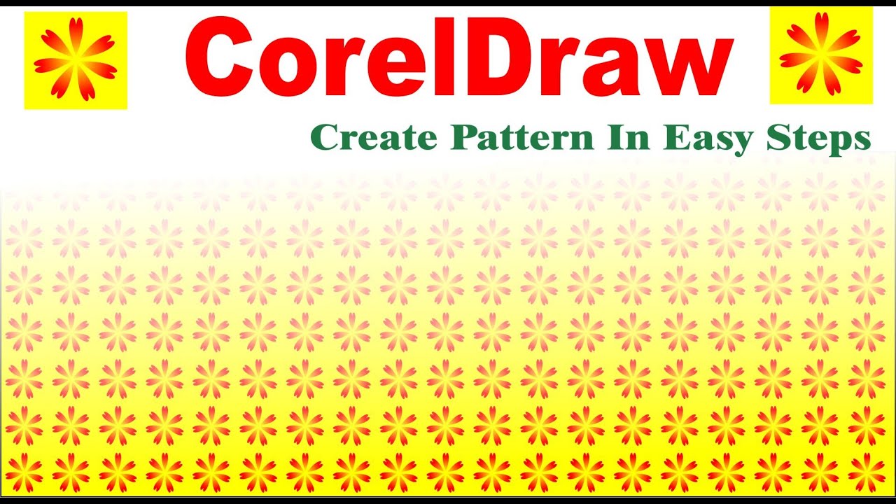 Coreldraw Tutorial For Beginners Create Pattern Youtube