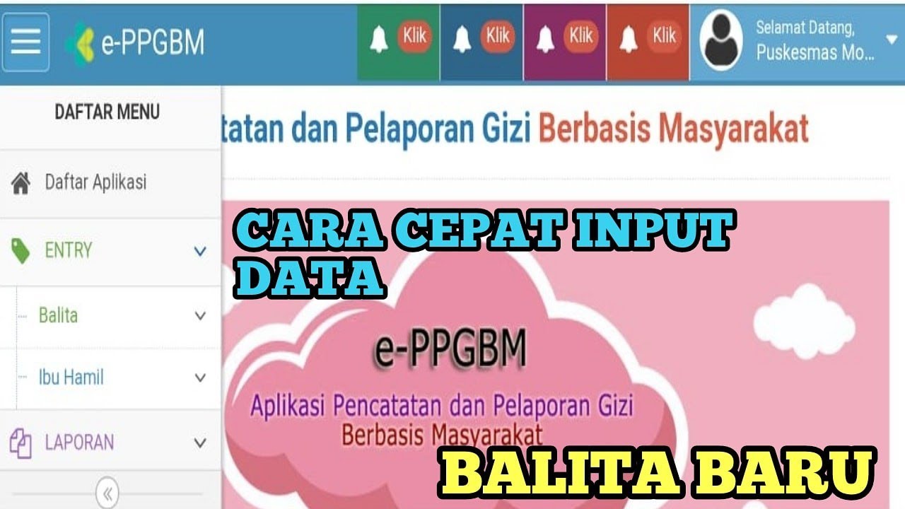 Cara Entry Data E Ppgbm Entry Balita Baru Youtube