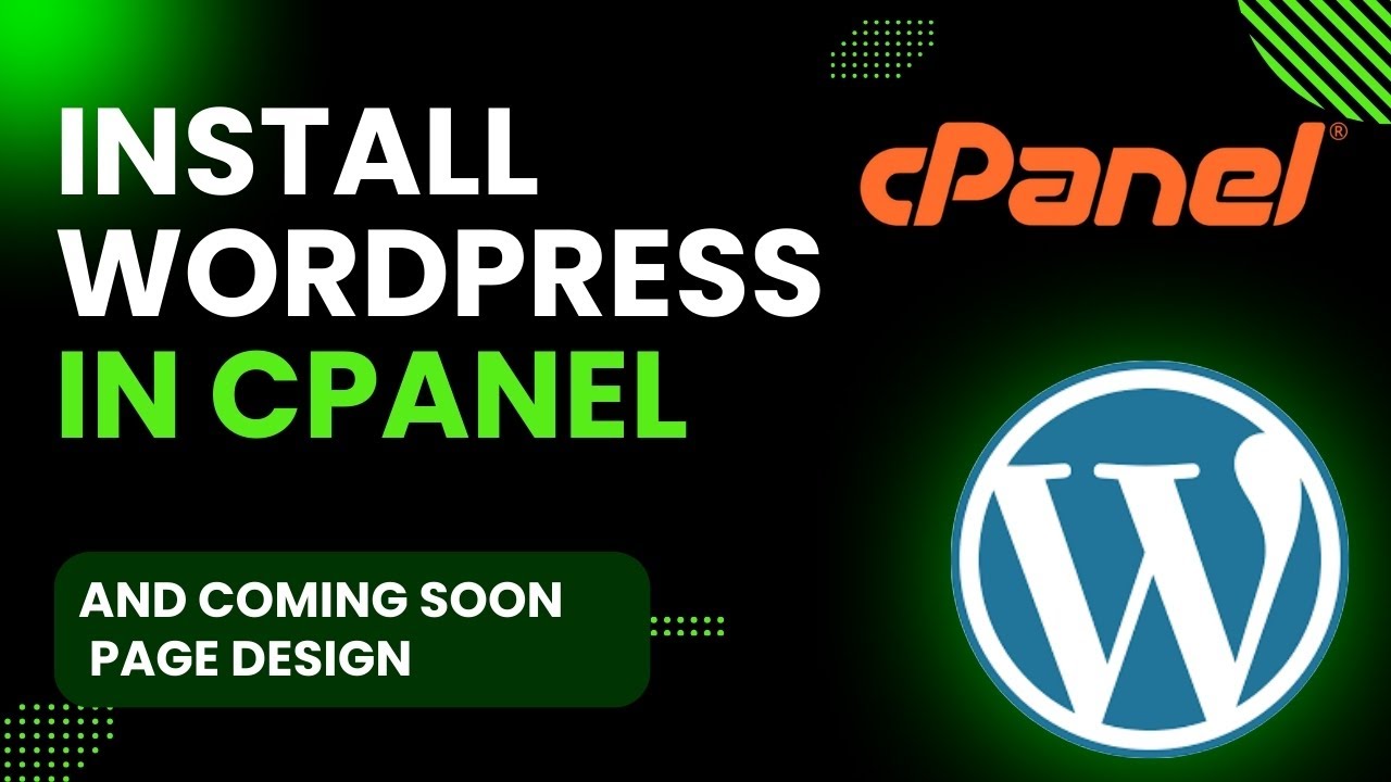 How To Install Wordpress In Cpanel One Click Wordpress Install Using