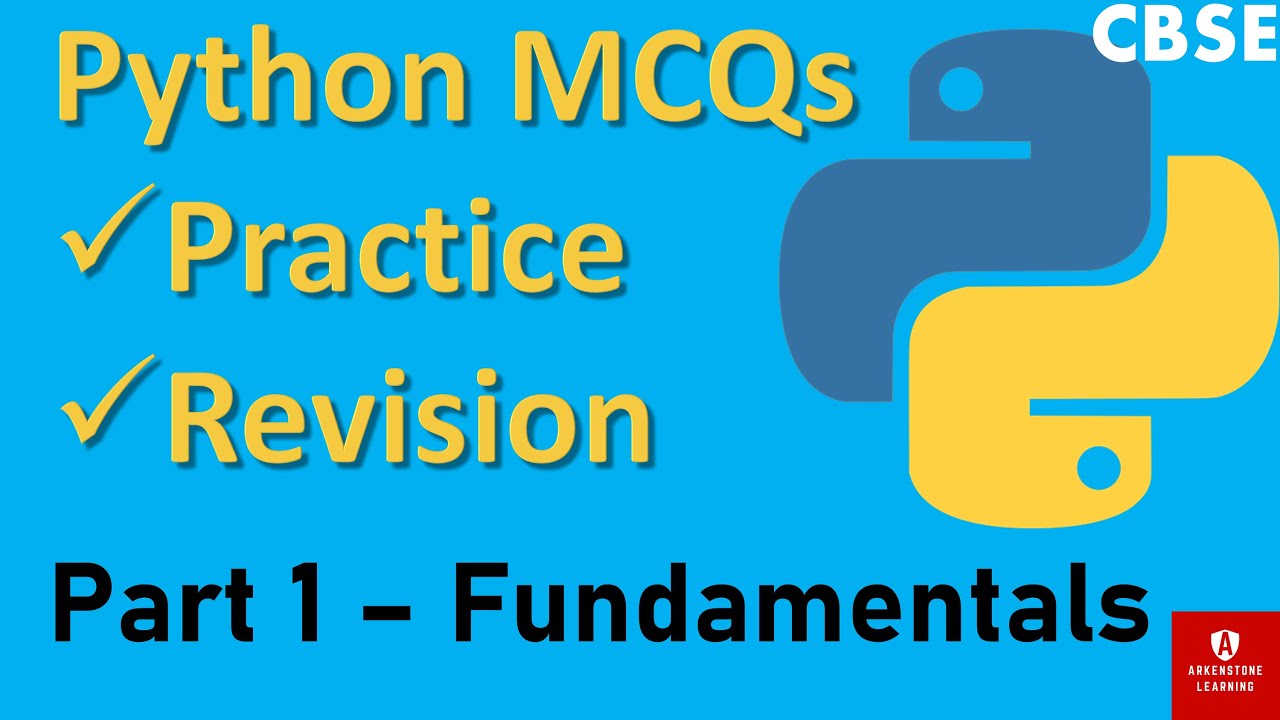 Cbse Part 1 Python Programming Fundamentals Youtube