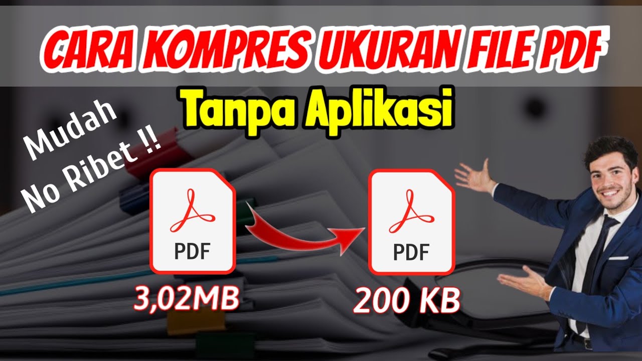 Cara Memperkecil Ukuran File Pdf Mudah No Ribet Youtube