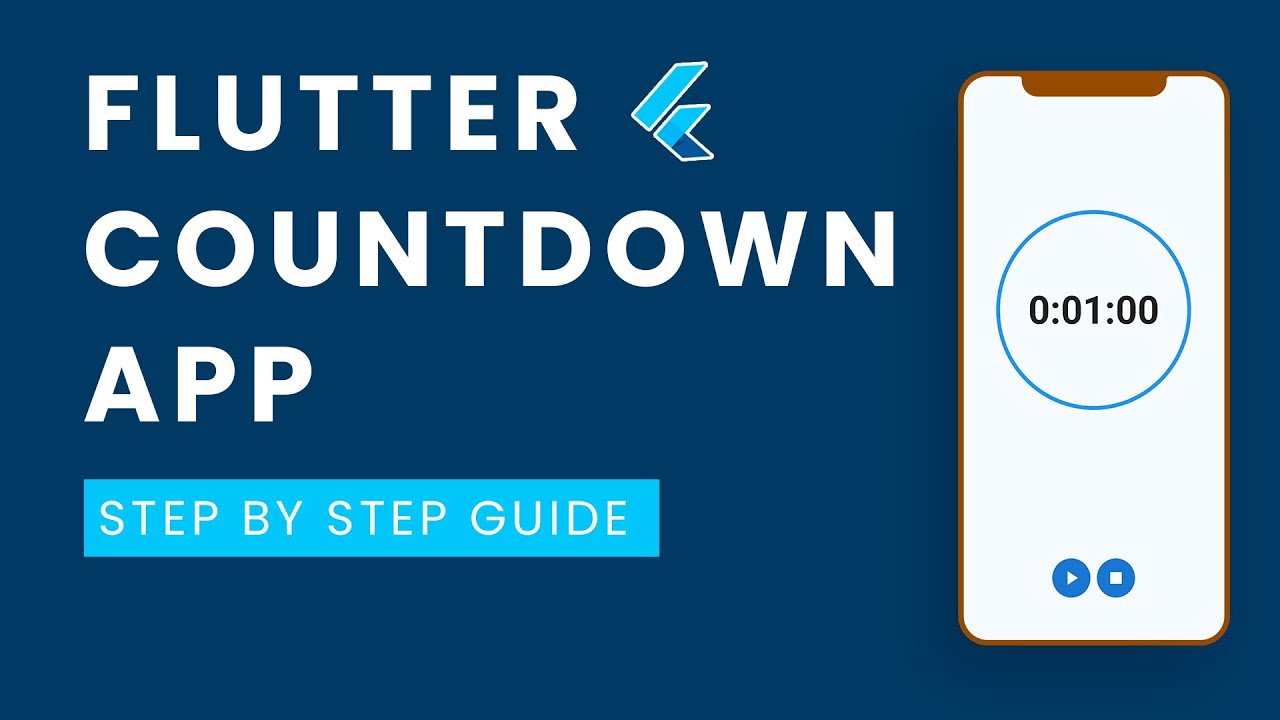 Flutter Countdown Timer Application Tutorial Youtube