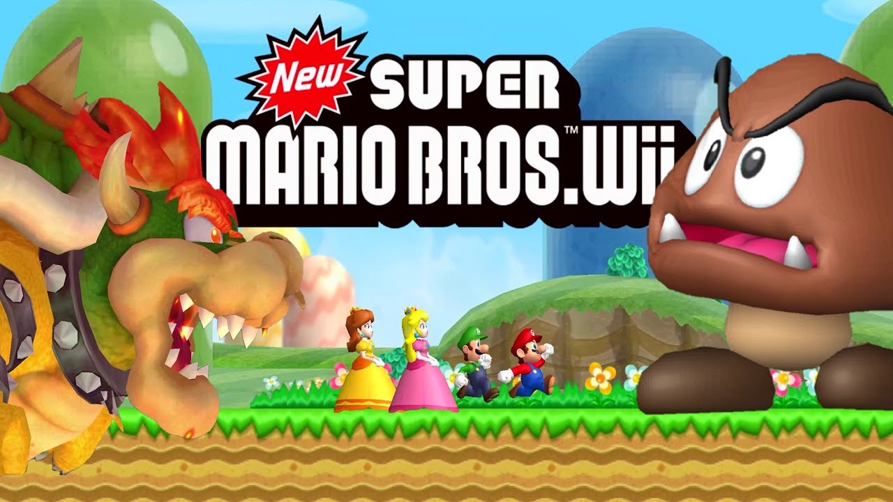 New Super Mario Bros Wii Full Game 100 Walkthrough Youtube