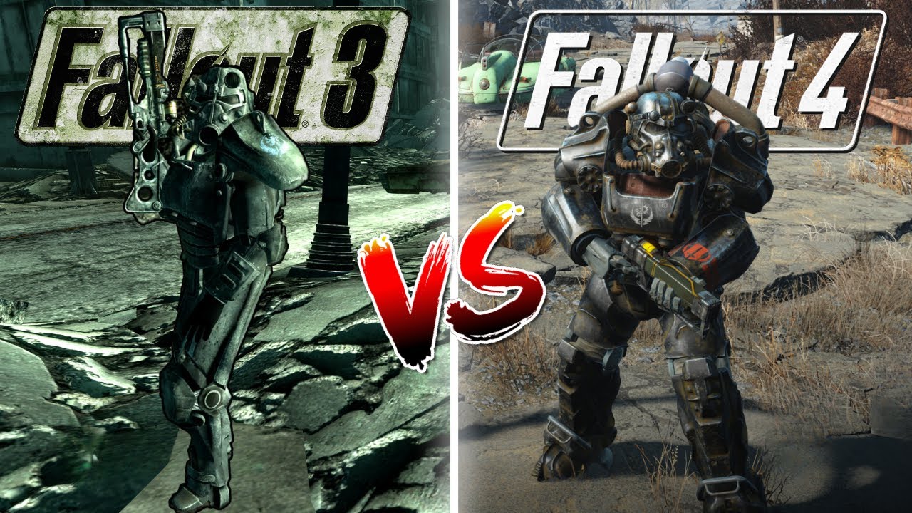 Fallout 3 Vs Fallout 4 Even More Direct Comparisons Youtube