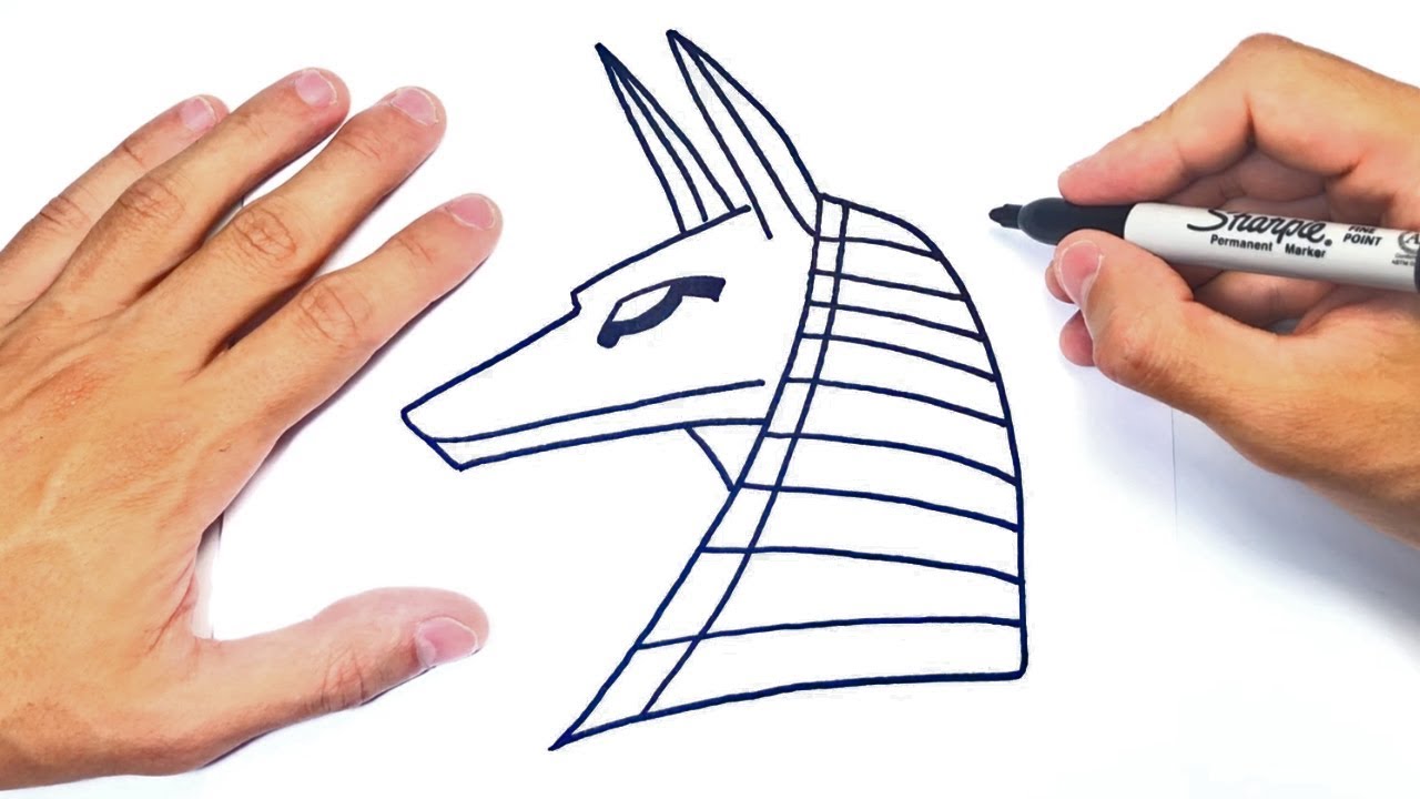 Como Dibujar A Anubis Dios Egipcio Youtube